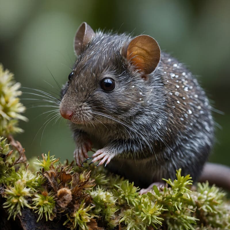 The Silver-Headed Antechinus: a Remarkable Close-Up View Stock ...
