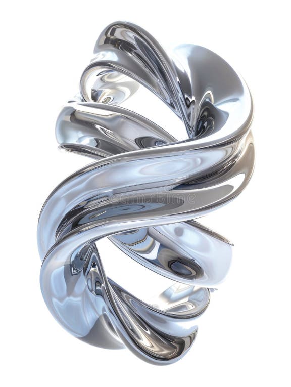 Silver Helix Ring stock illustration. Illustration of twisted - 363761194