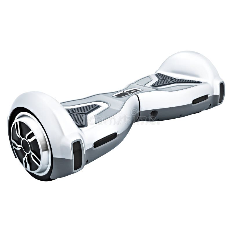 Silver hover board stock photo. Image of hover, electric - 92654430