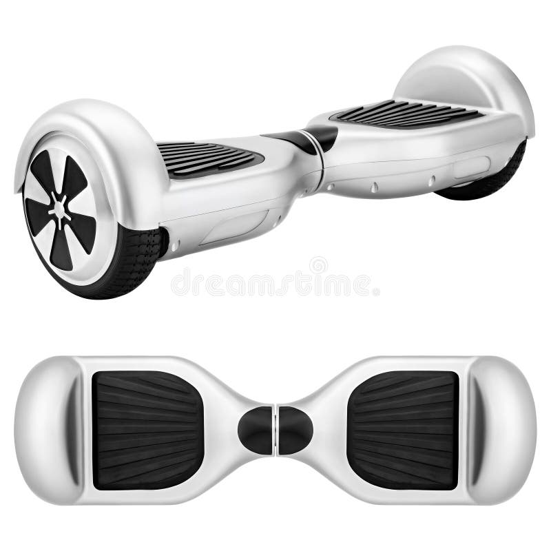 Silver hover board stock illustration. Illustration of gyro - 92654551
