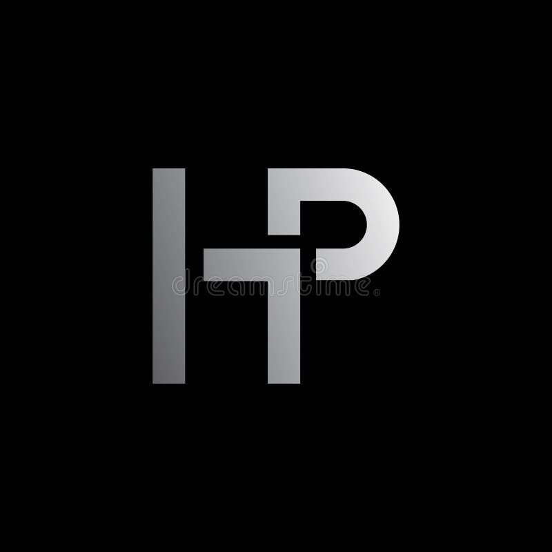 Silver Hp Logo Vector Icon Illustration Stock Vector - Illustration of ...