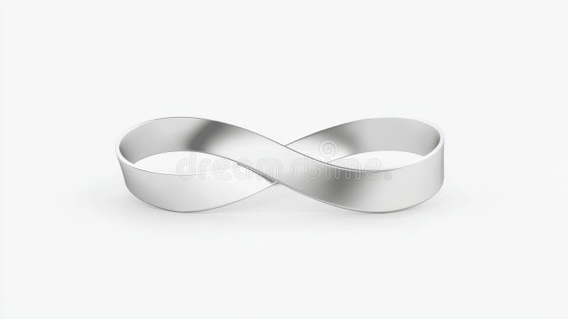A Silver Infinity Symbol Ring. Stock Image - Image of ring, material ...