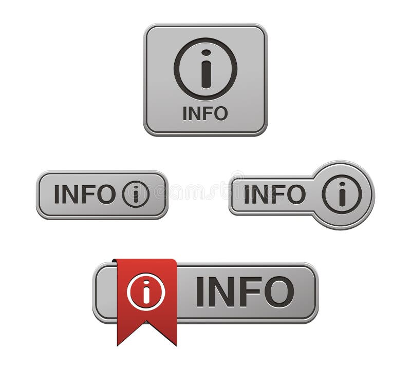 Info buttons stock illustration. Illustration of circle - 10521358