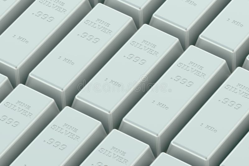 Silver Ingots stock illustration. Illustration of reflective - 57502154