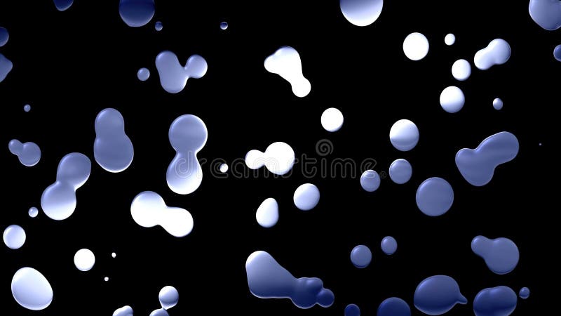 Silver Ink Mixture in Dark Background Stock Illustration - Illustration ...