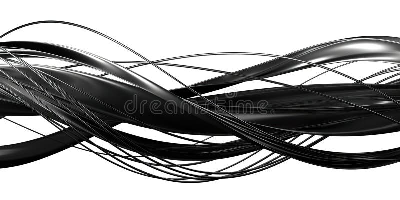 Silver Isolated Set of Delicate Metal Lines Isolated Abstract, Dramatic ...