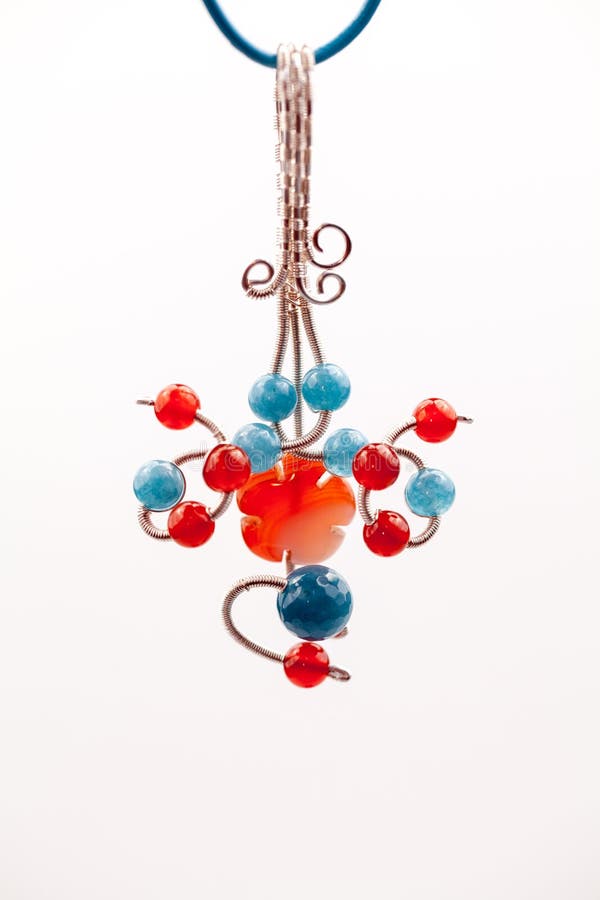 Silver Jewels With Colorful Precious Stones Stock Image - Image of ...