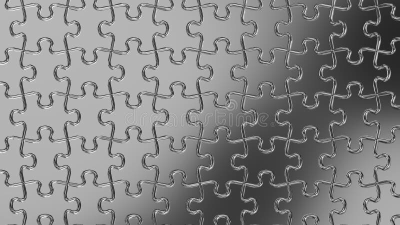 Silver Jigsaw Puzzle stock illustration. Illustration of shining ...