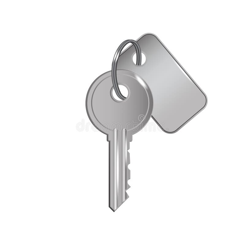 Silver Key. House Key. Silver Keys. 3d Home Icon. Vector Illustration ...