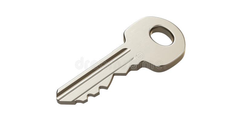 Silver Key Icon Isolated on Transparent Background Stock Illustration ...