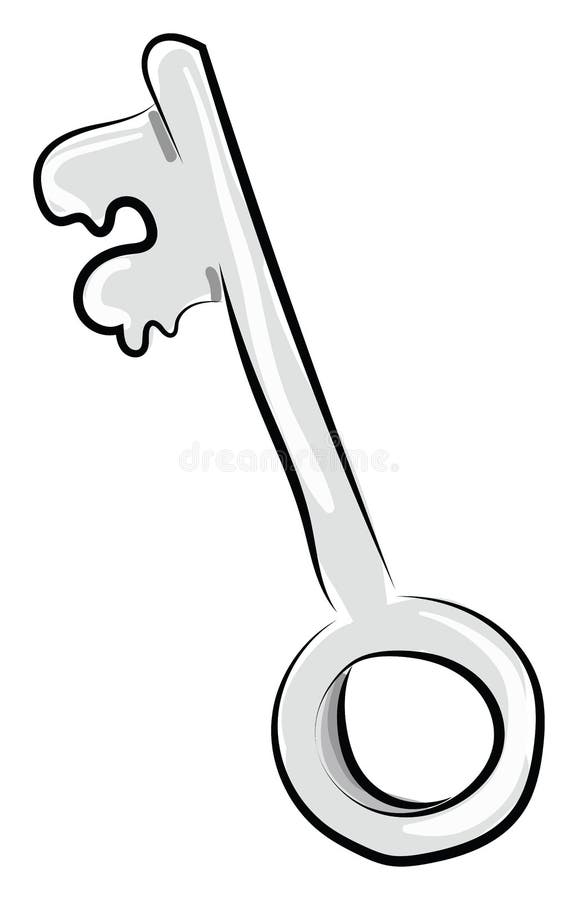 Silver Key, Illustration, Vector Stock Vector - Illustration of gray ...