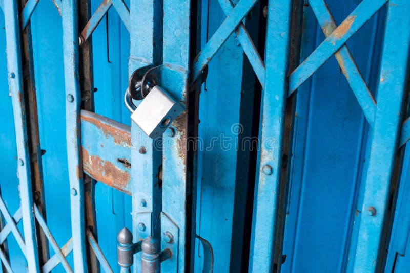 Silver key lock stock photo. Image of protection, door - 92722604