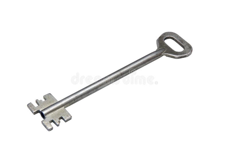 Silver key stock photo. Image of metallic, isolated, antique - 35909980
