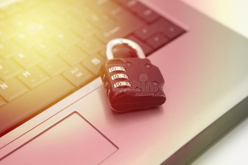 Silver Keyboard with Closed Padlock, Technical Assistance and Computer ...