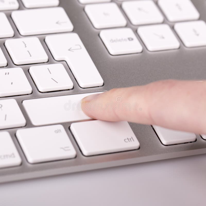 Fingers Typing on a Computer Keyboard Stock Image - Image of computer ...