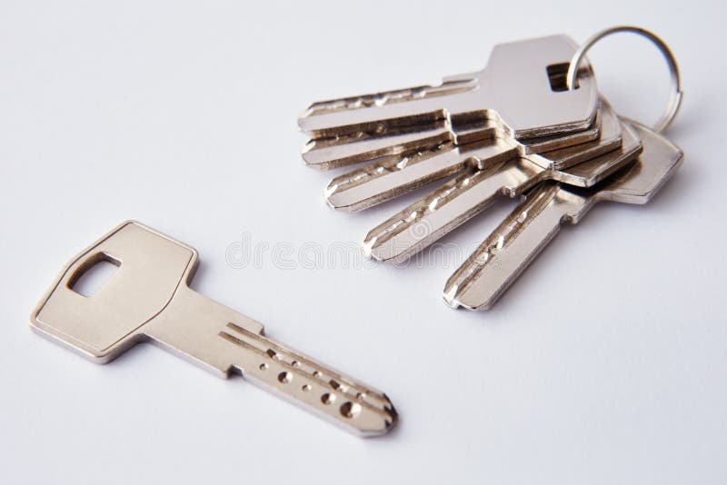 Silver keys stock image. Image of iron, bunch, security - 137178303