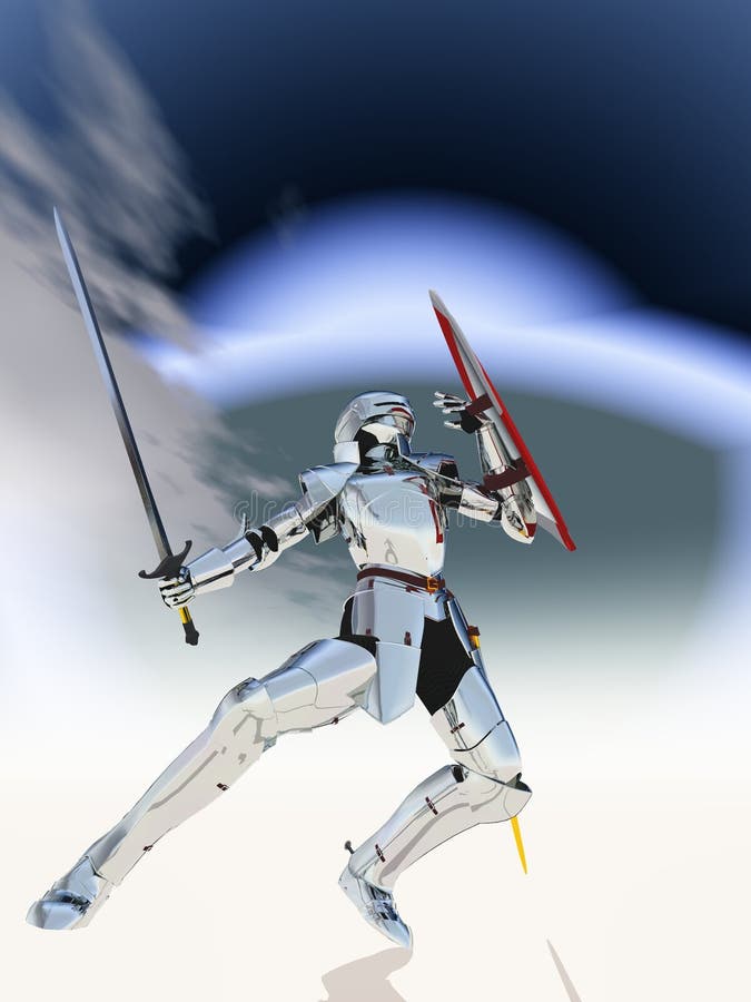 Silver Knight stock illustration. Illustration of armour - 11514903