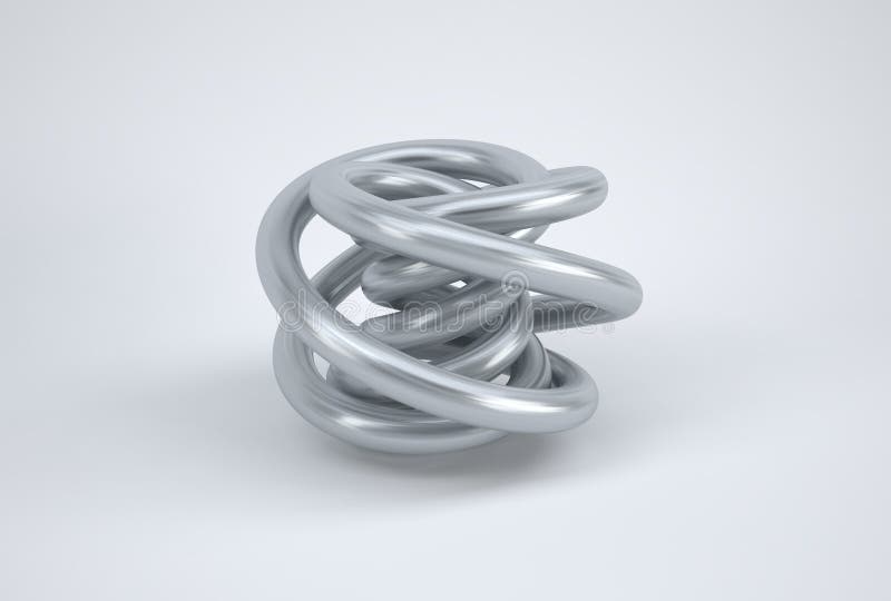 Silver Knot stock illustration. Illustration of sculpture - 26872023