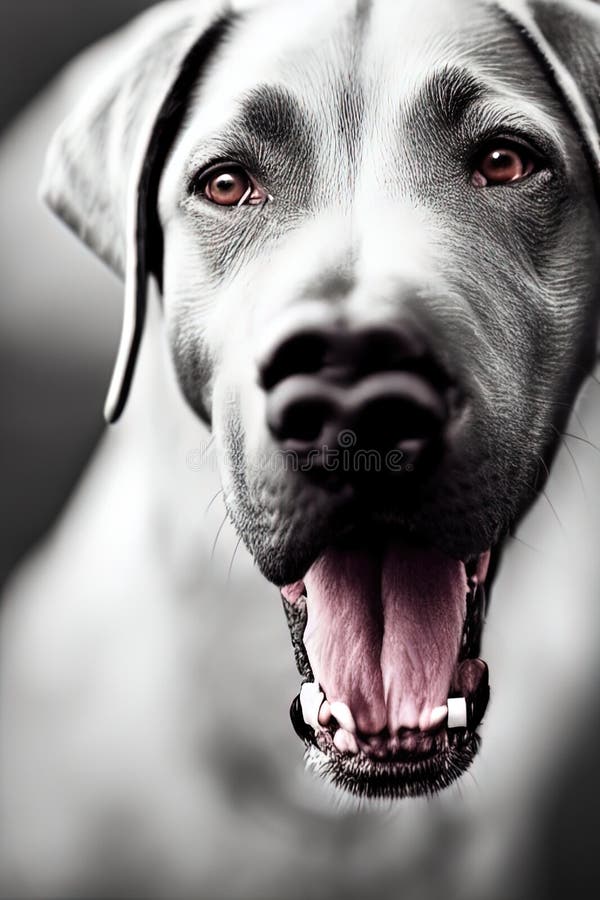 Silver Labrador Animal. AI Generated. Stock Illustration - Illustration ...
