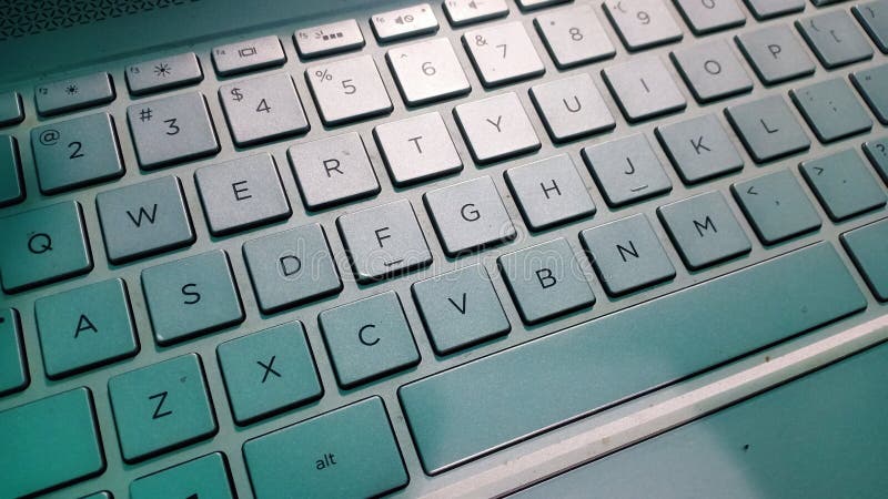 Silver laptop keyboard stock image. Image of east, black - 210515753