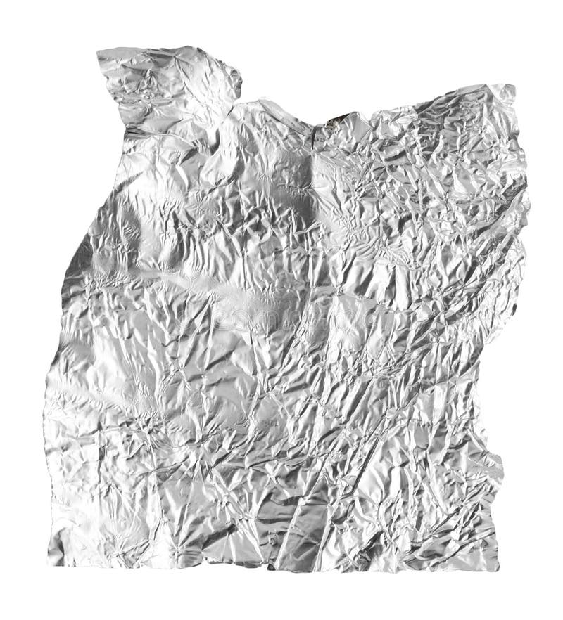 Silver Leaf on a White Background Stock Photo - Image of reflect ...