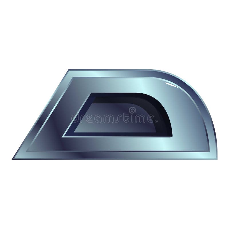 Silver Letter D with Beveled Edge for Logos Stock Illustration ...