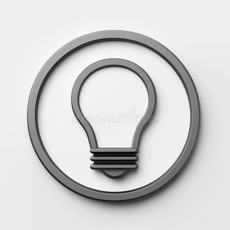 Silver Light Bulb Stock 3d Element Transparent Background Stock Photos ...
