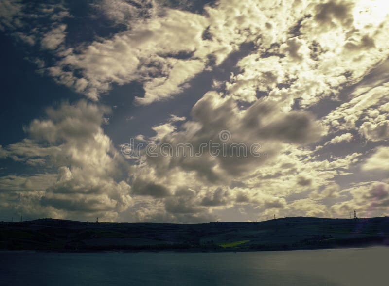 The Silver Light in the Sky. - Image Stock Image - Image of frost ...