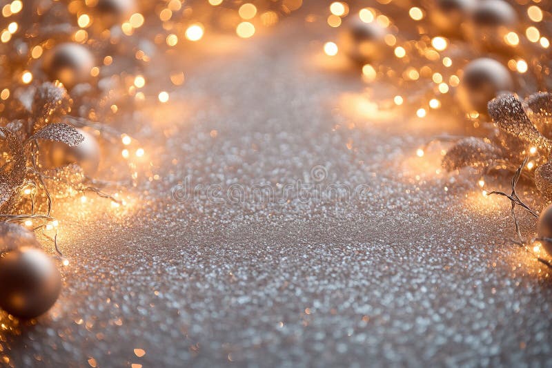 A Silver Lights Background, Elegant and Festive, Design Theme Stock ...