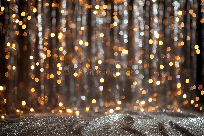 A Silver Lights Background, Elegant and Festive, Design Theme Stock ...