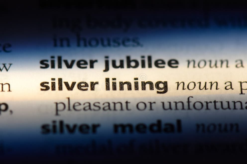 Silver lining stock image. Image of macro, page, word - 126619389