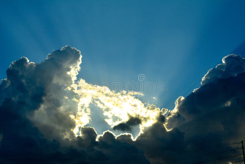 Silver Lining stock image. Image of clouds, beautiful - 58267319