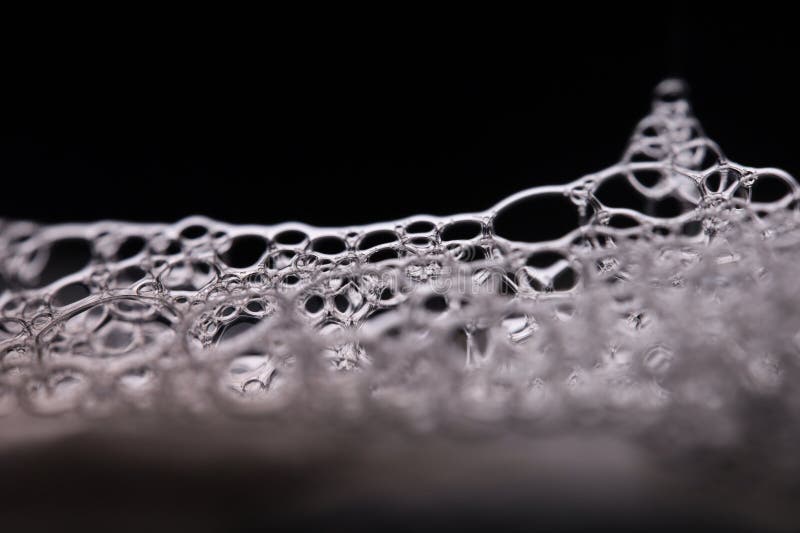 Perfect White Water Forms on Black Background, Surreal Forms Stock ...