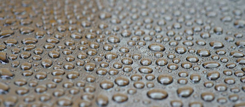 Silver Liquid Droplets on a Gray Background Stock Image - Image of ...