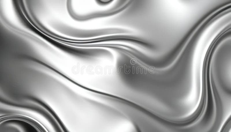 Silver Liquid Metallic Texture, Abstract, Shiny Surface, and Modern ...