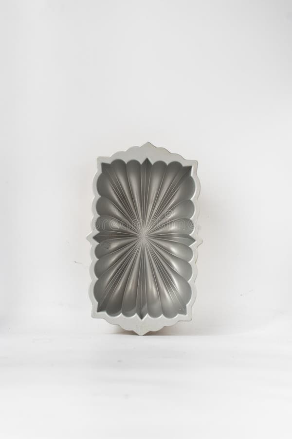 Silver Loaf Pan with Patterns, Cast Iron Loaf Pan Stock Photo - Image ...