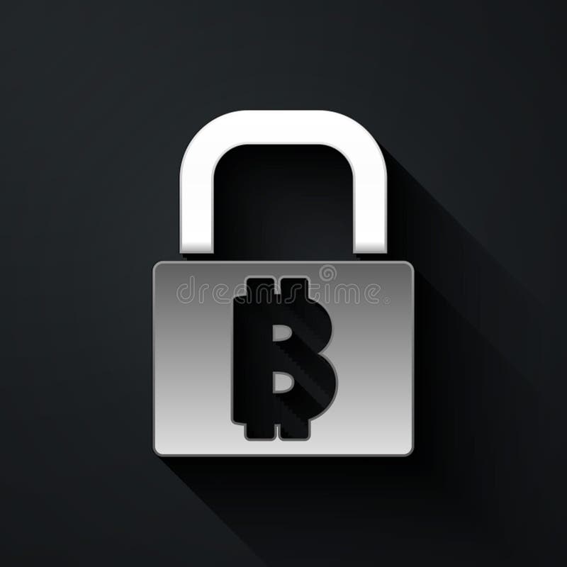 Silver lock, icon stock vector. Illustration of vector - 259784171
