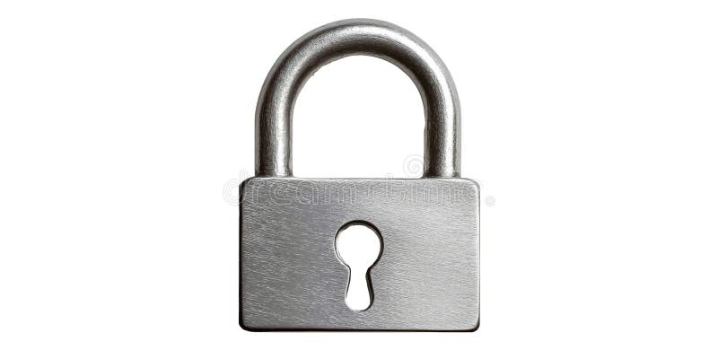 Silver Lock Icon Isolated on Transparent Background Stock Illustration ...