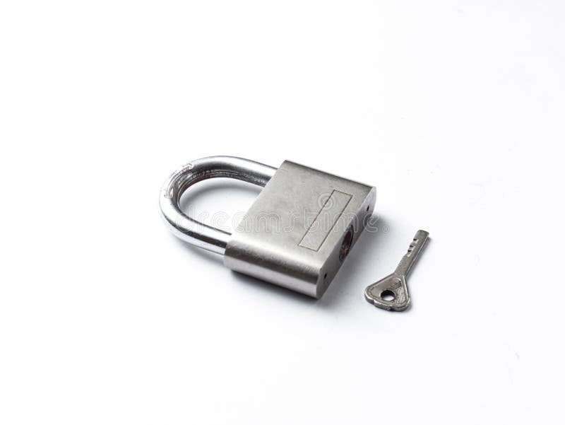Silver Lock in Heart Shape on a Bridge Stock Image - Image of iron ...