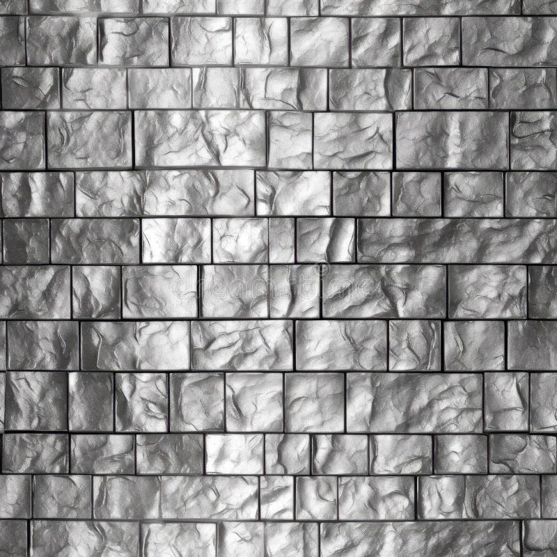 Silver Luminescence Beautiful Brick Wall Texture Tile Seamless ...