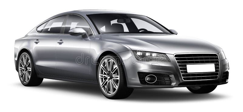 Silver luxury car stock image. Image of silver, disk - 47609743