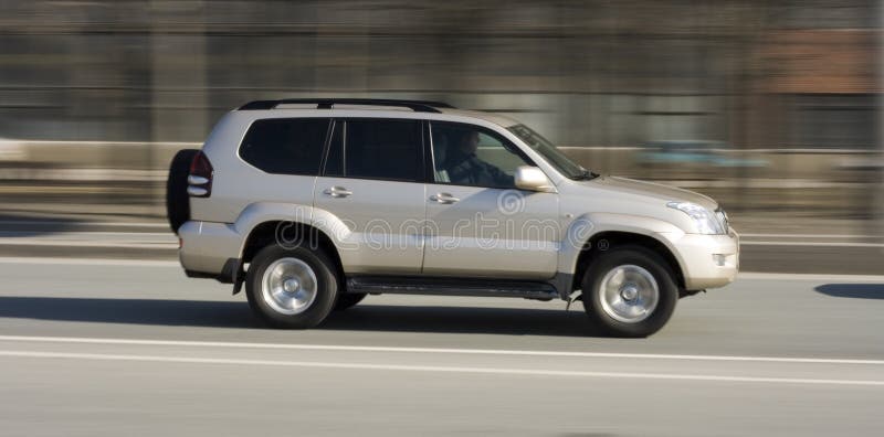Silver luxury suv car stock photo. Image of motor, detail - 2155308