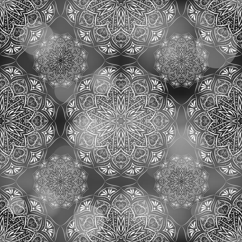 Mandala from black dots. stock vector. Illustration of mandala - 186786536