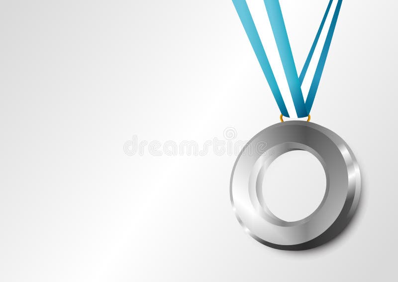 Silver medal stock vector. Illustration of single, ranking - 82091986