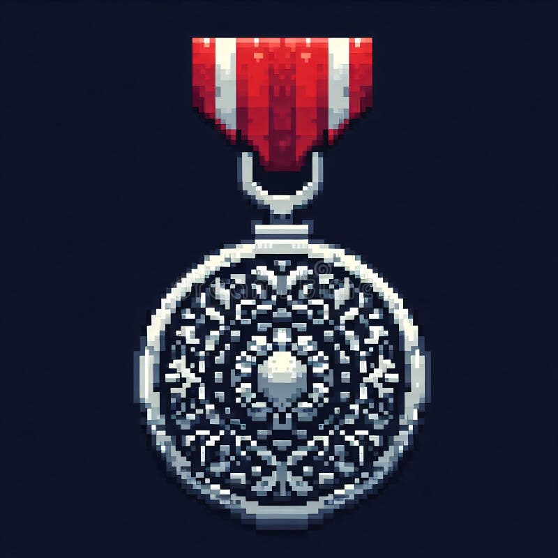 Medal Pixel Stock Illustrations – 1,732 Medal Pixel Stock Illustrations ...