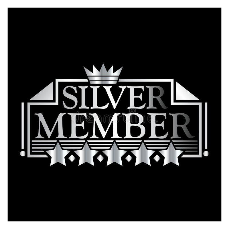 Silver Member with Human and Star Icon, Web Icon Stock Vector ...