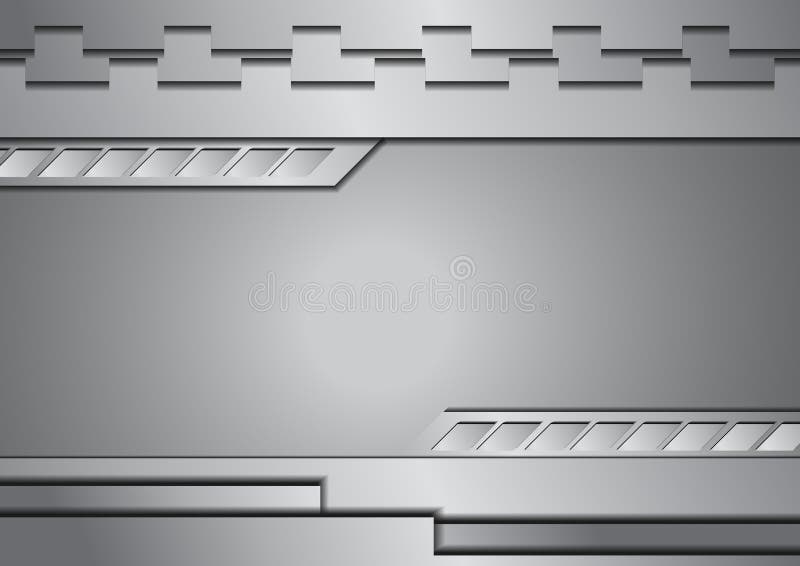 Silver Metal Abstract Background Stock Vector - Illustration of element ...