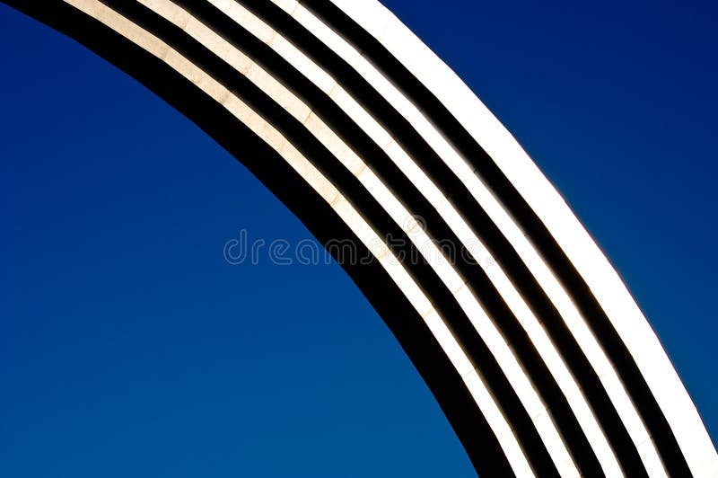 Silver metal arch stock image. Image of weld, metal, clear - 36369037