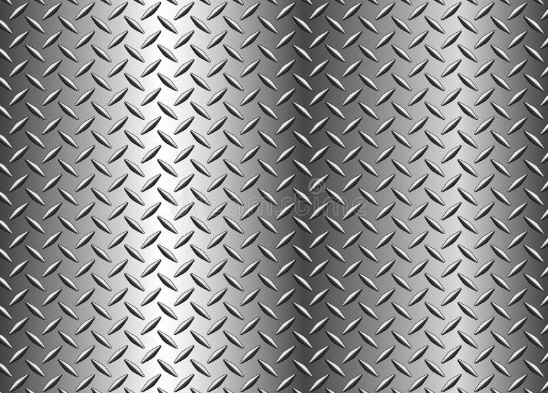 Silver Metal Background with Diamond Plate Texture Pattern, Shiny ...