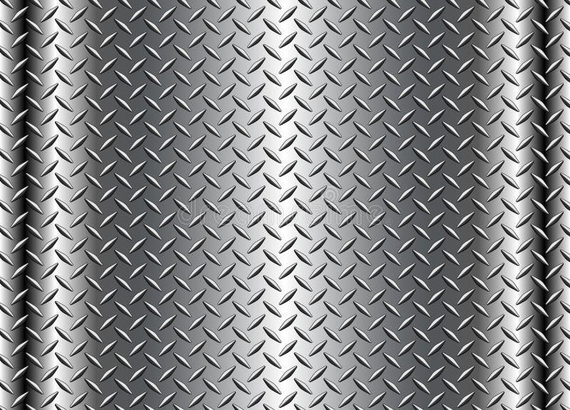 Silver Metal Background with Diamond Plate Texture Pattern, Shiny ...